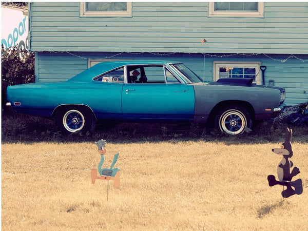 Hugh Lippe - Blue Car – 7 Art Gallery International